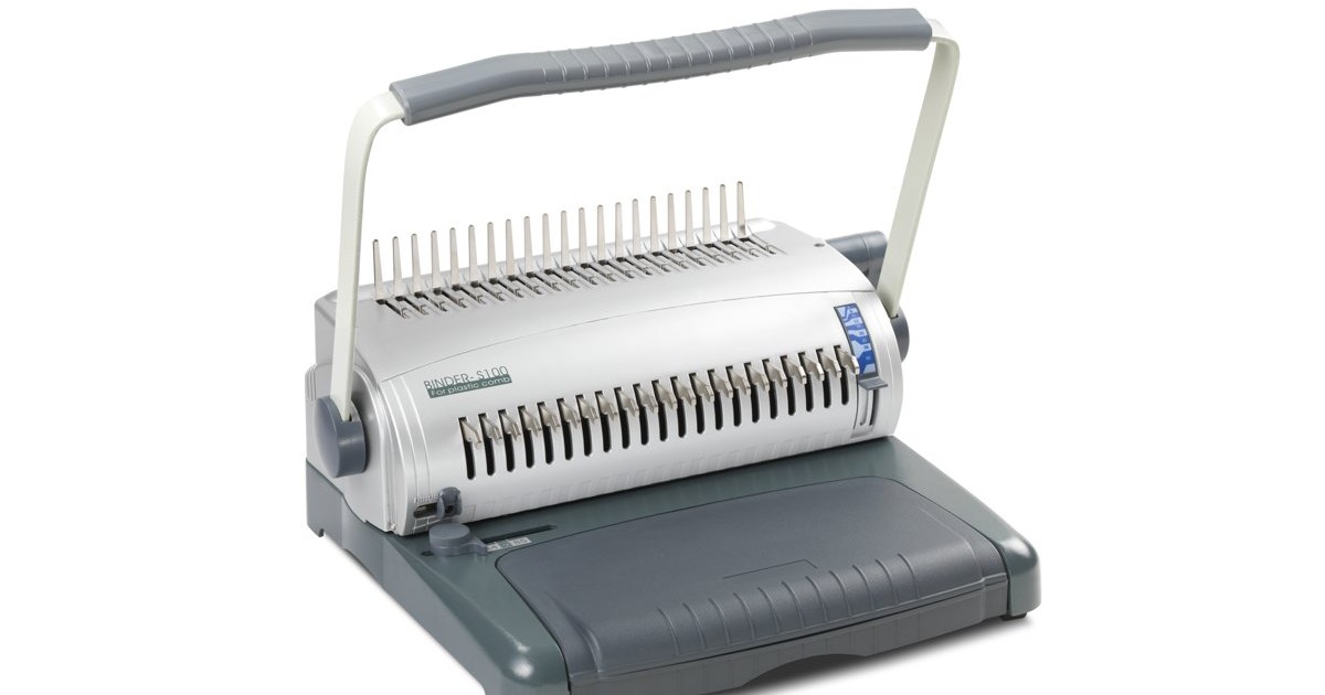 Rilegatrice Professionale S100, per Forare e Raccogliere Fogli ...