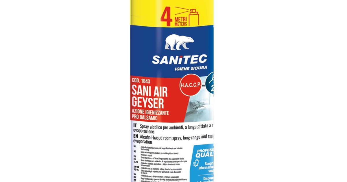 Sani Air Geyser, Capacità 500 ml, Getto Fino a 4 Metri - Dispenser per ...